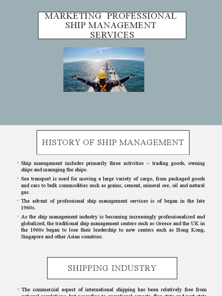 Ship Management Marketing Guide | PDF | Marketing | Ships
