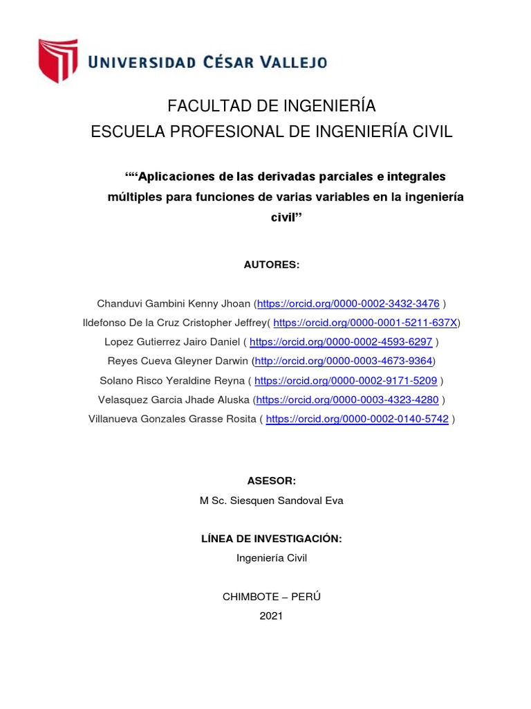 Informe Matematica Iii | PDF | Derivado | Función (Matemáticas)