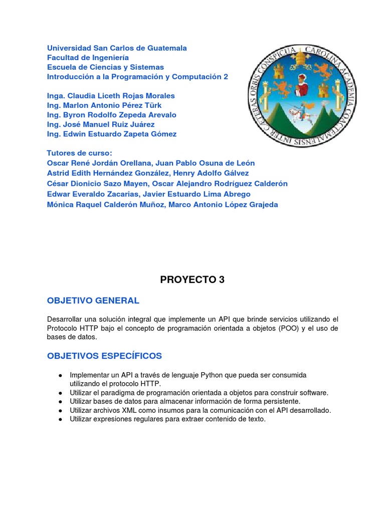 IPC2 Proyecto3 | PDF | Archivo de computadora | Xml