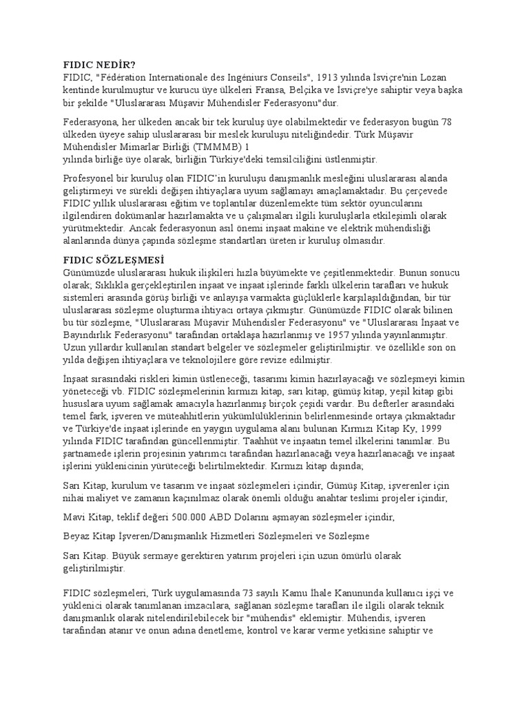 FIDIC | PDF
