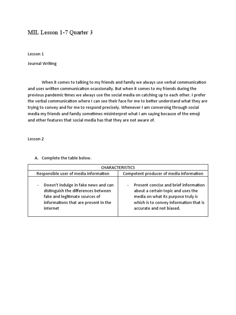 MIL Lesson 1-7 | PDF | Copyright | Internet