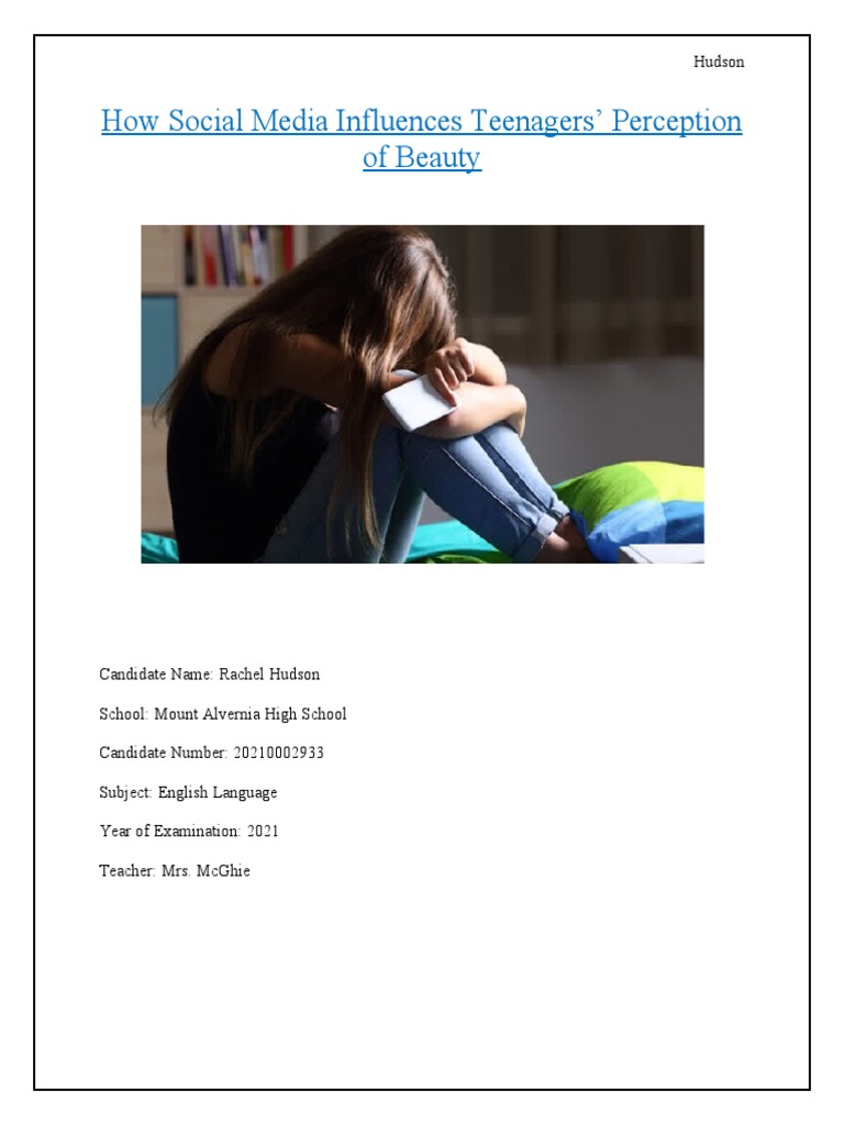 English A SBA 2021 CORRECTED | PDF | Body Image | Beauty