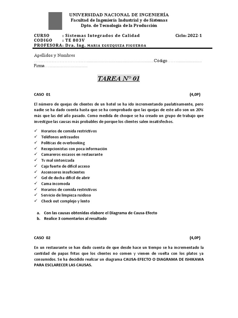 Tarea N 01, Te-803v-22-1 | PDF