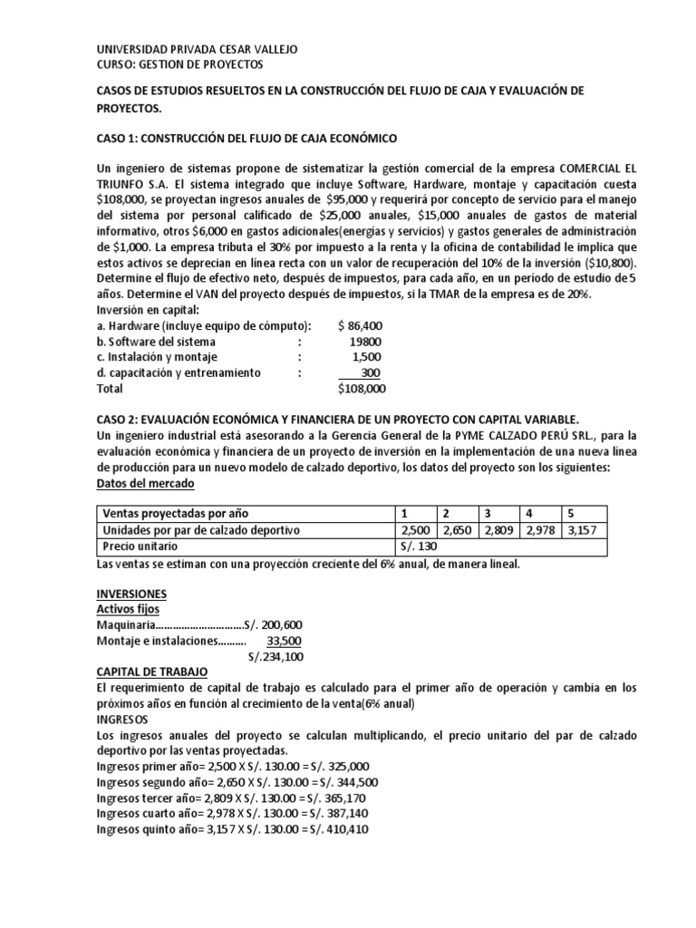 Casos Gespro | PDF | Depreciación | Amortización (Negocio)