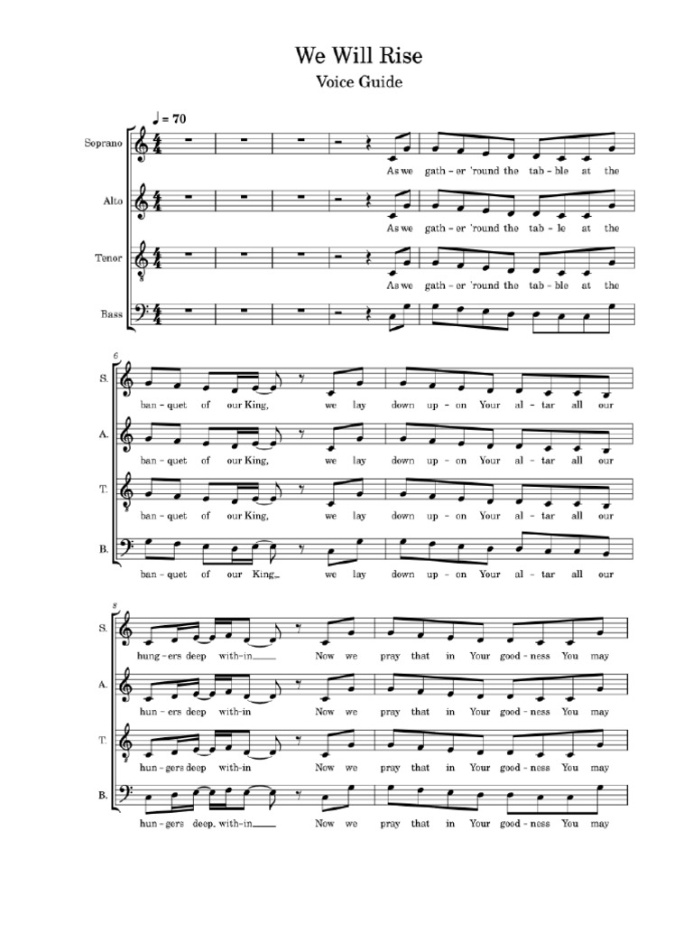 We Will Rise Satb | PDF
