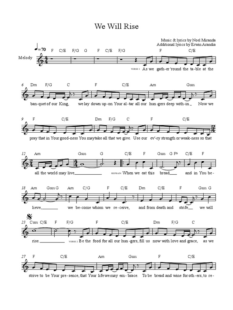 We Will Rise With Chords | PDF