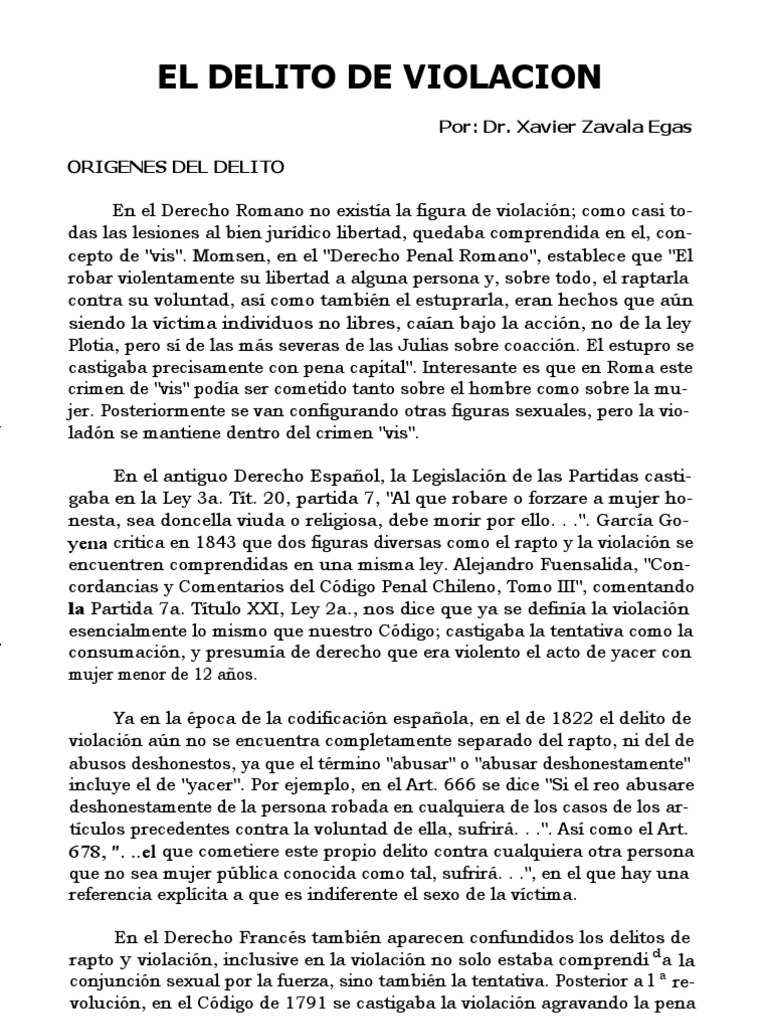 4 El Delito de Violacion | PDF | Violación | Relaciones sexuales