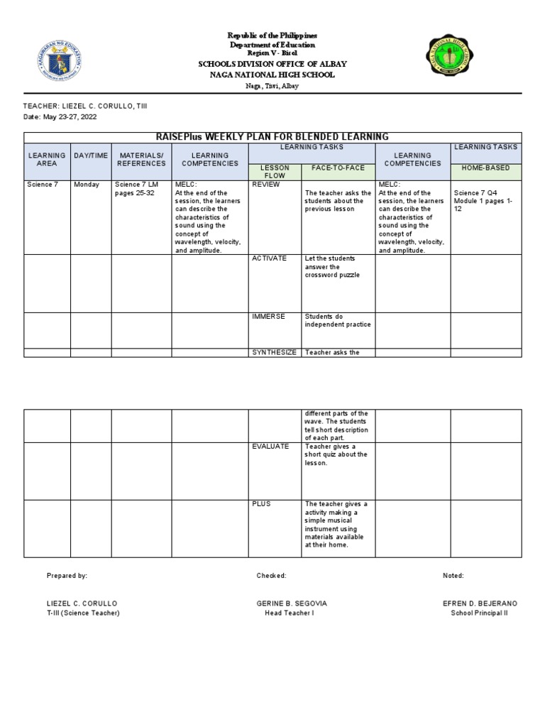 RAISEPlus Template | PDF | Behavior Modification | Education Theory