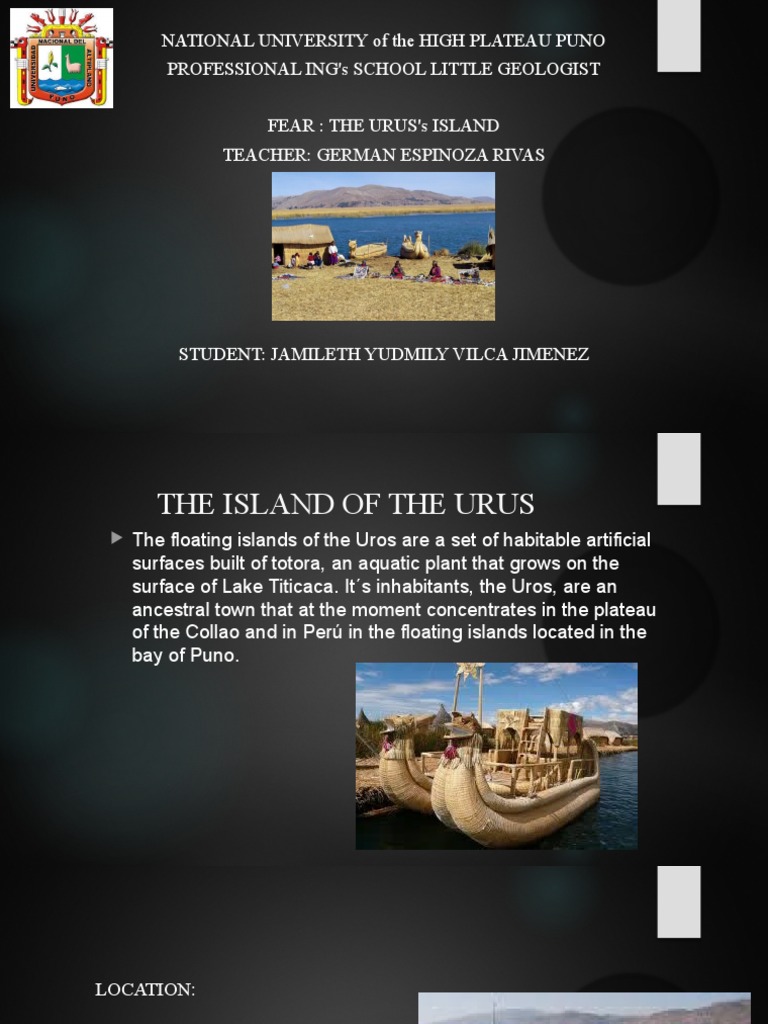 La Isla Flotante de Los Urus Diapositivas | PDF | Travel