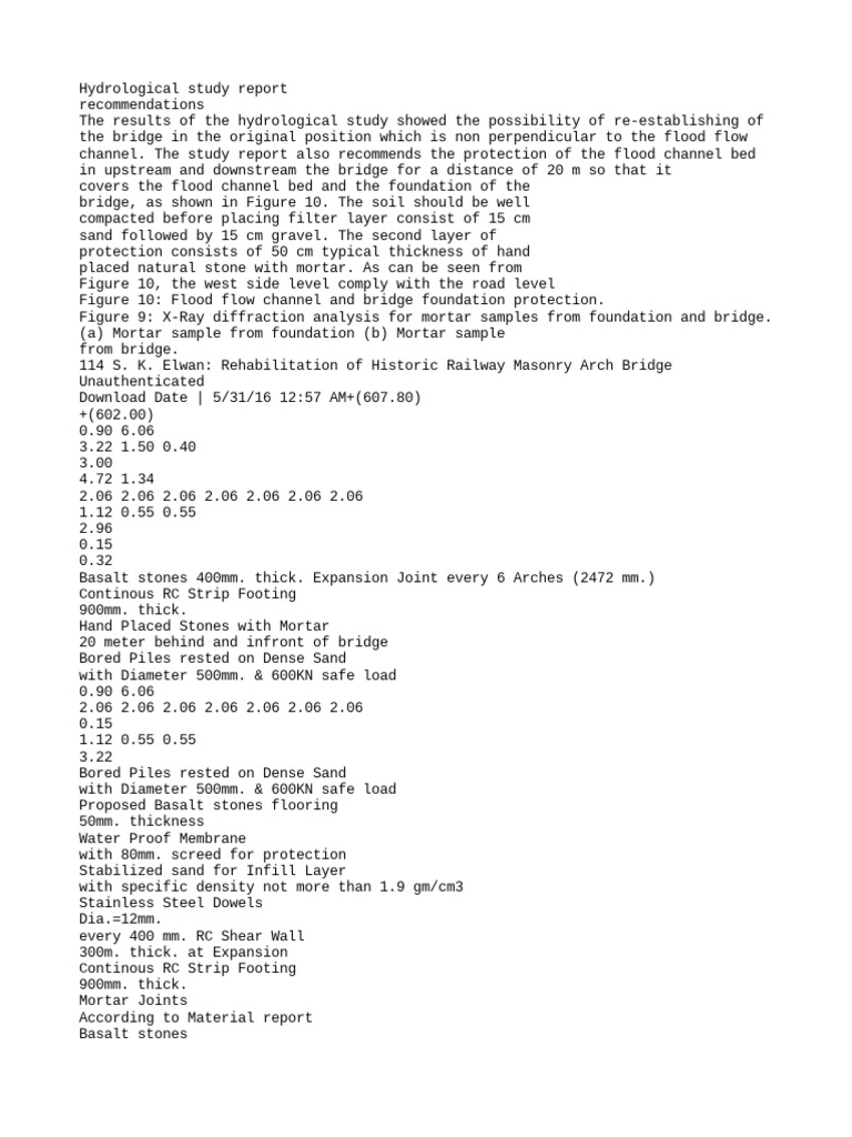 Hydrological Study | Download Free PDF | Foundation (Engineering) | Bridge