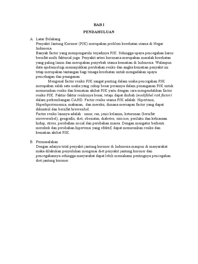 Diet PJK | PDF | Kesehatan Holistik