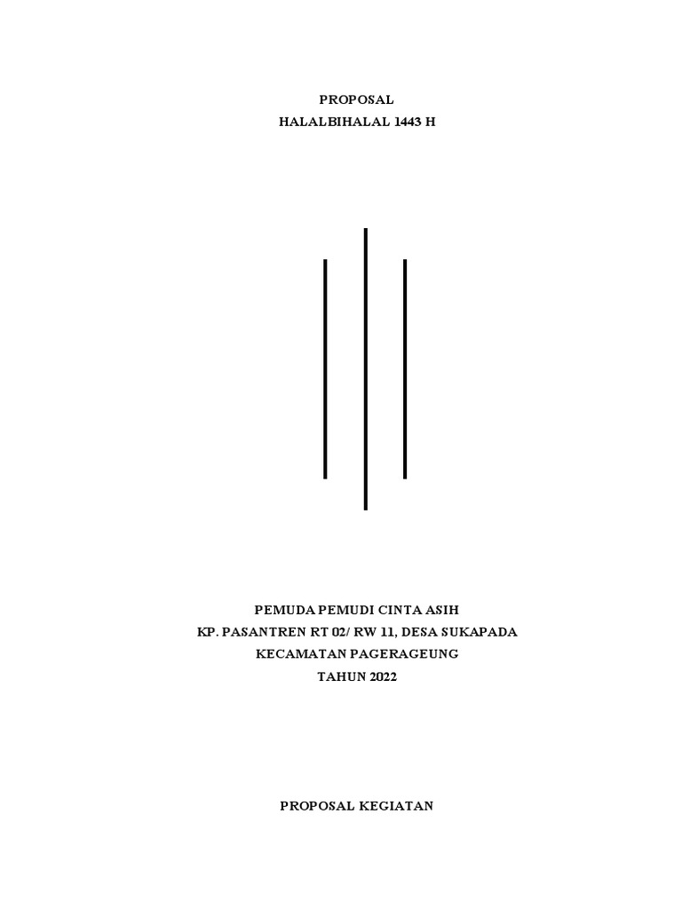 Proposal Halal Bihalal | PDF