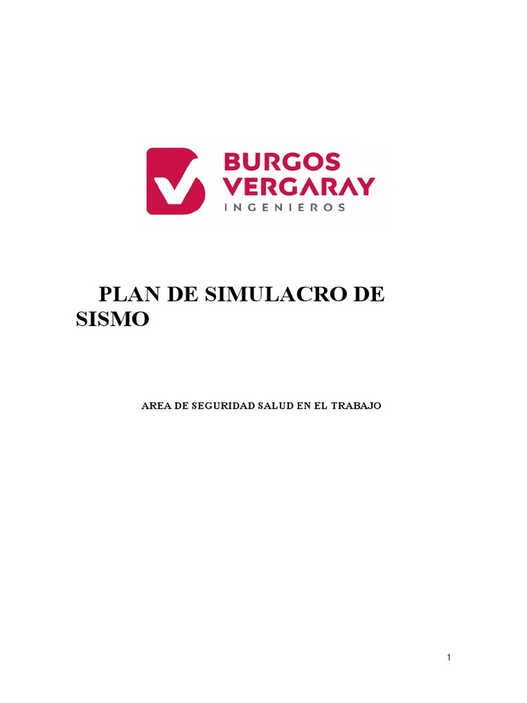 Plan de Simulacro | PDF