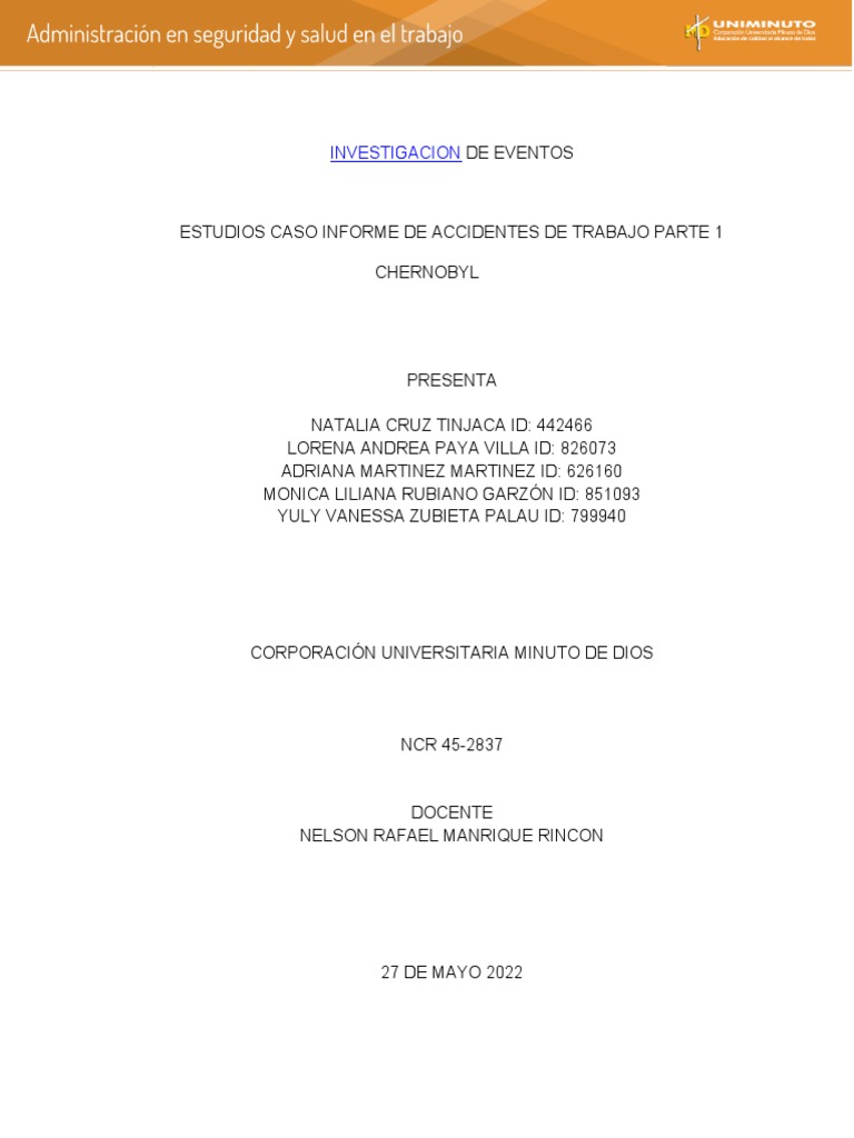 Actividad 2 Actividad Evaluativa Investigacion de Eventos | PDF ...