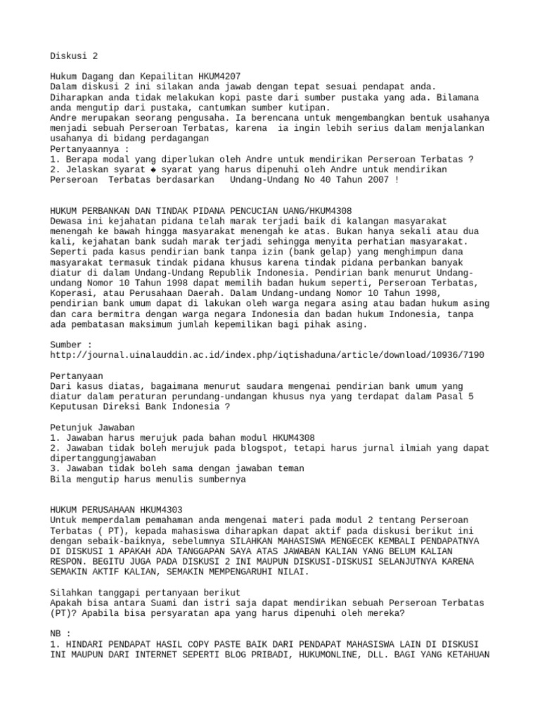 Diskusi 2 | PDF