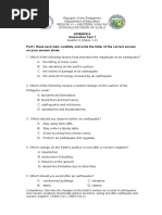 Grade 6 Science 4th Quarter Test | PDF | Volcano | Planets