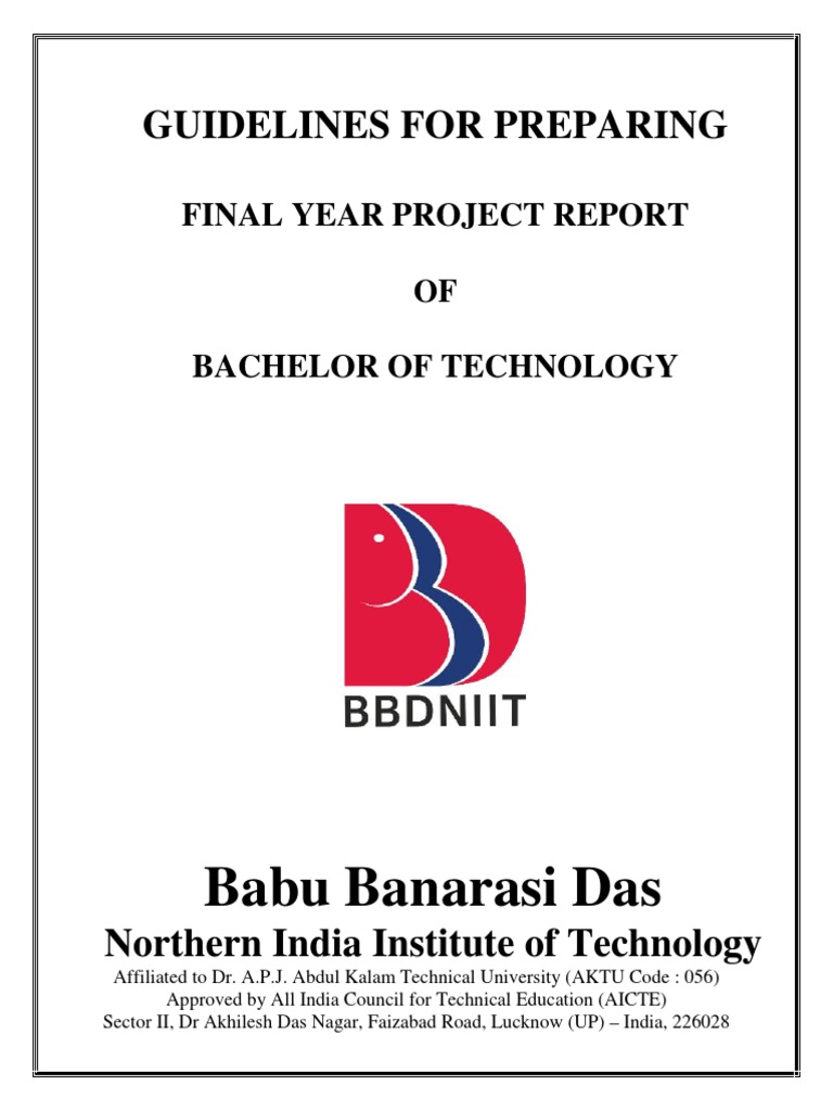 BTech Final Year Project Guideline | PDF | Construction Aggregate ...