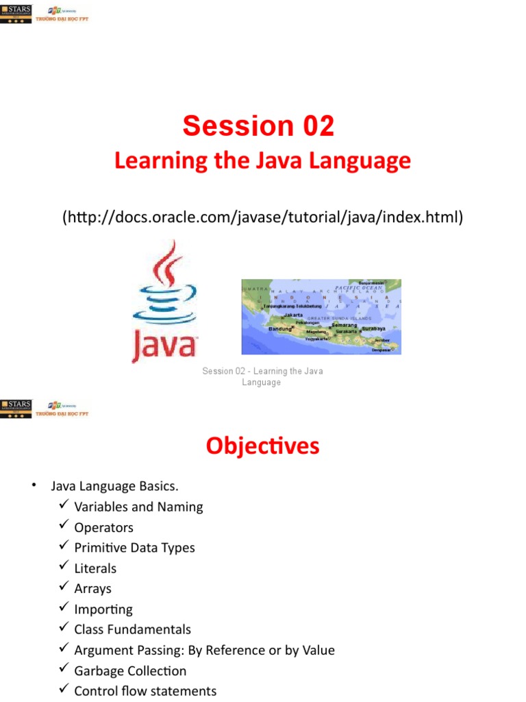 Session02-Learning The Java Language | PDF | Variable (Computer Science) | Data Type