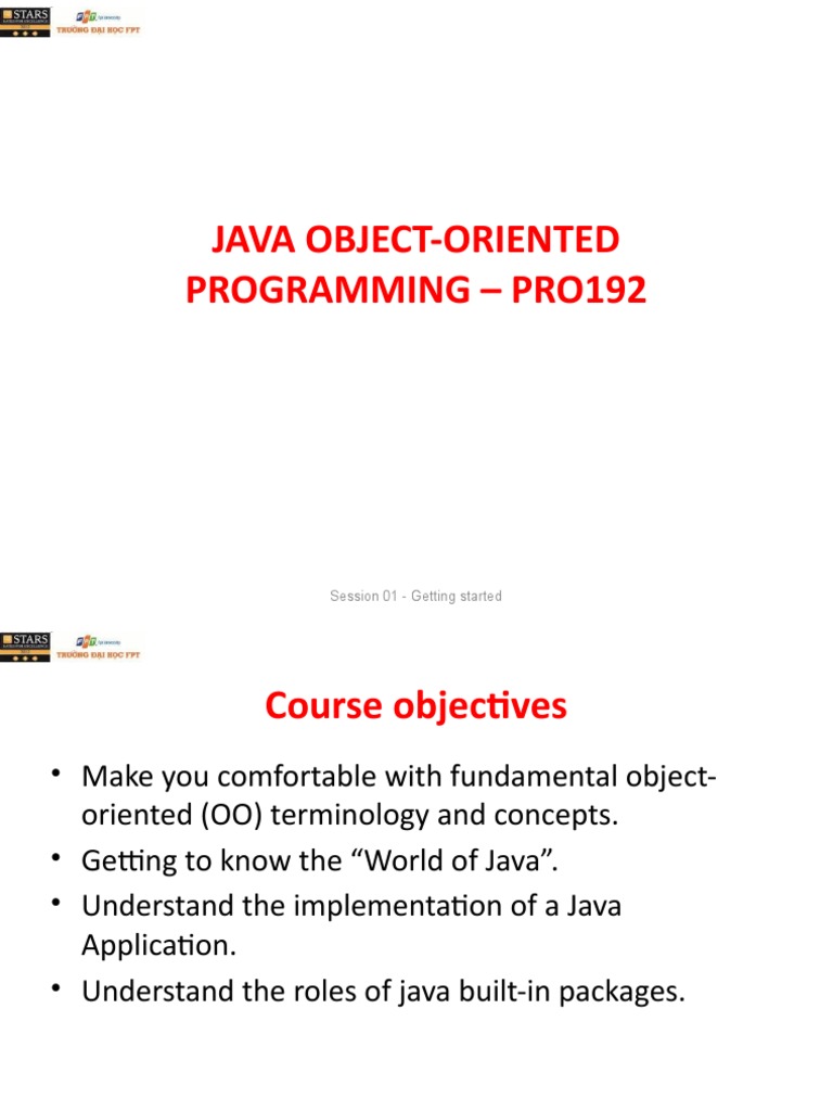 Session01 Getting Started | PDF | Java (Programming Language) | Java ...