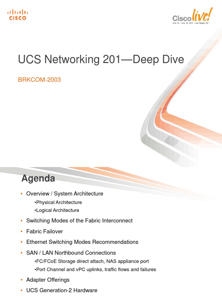 UCS Networking 201 - Deep Dive: BRKCOM-2003 | Download Free PDF | Network Switch | Computer Science