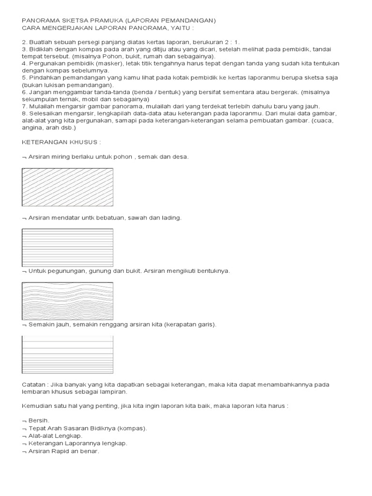Panorama Sketsa Pramuka | PDF