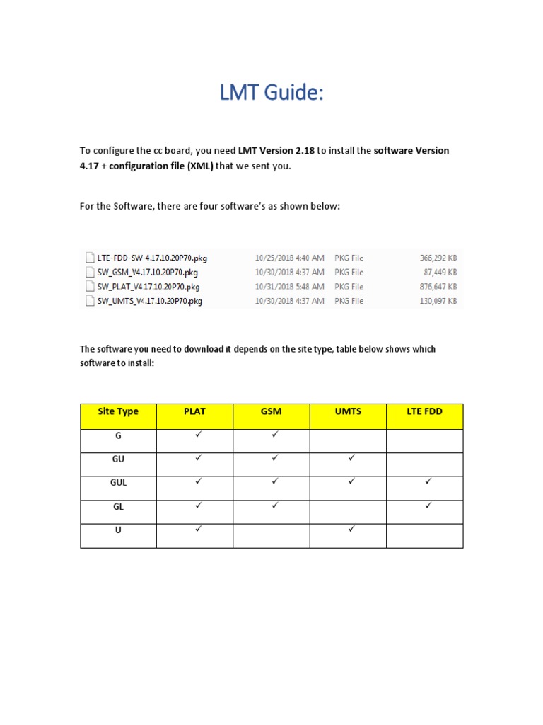 LMT Guide:: To Configure The CC Board, You Need LMT Version 2.18 To ...