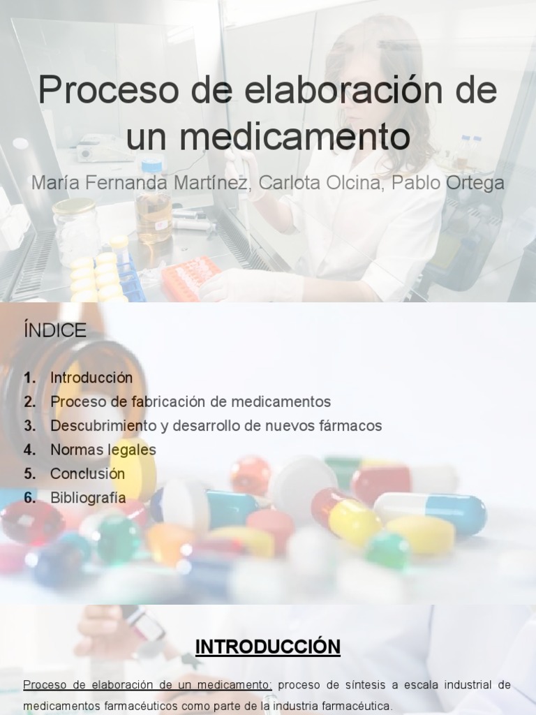 Proceso de Elaboración de Un Medicamento | PDF | Ensayo clínico ...