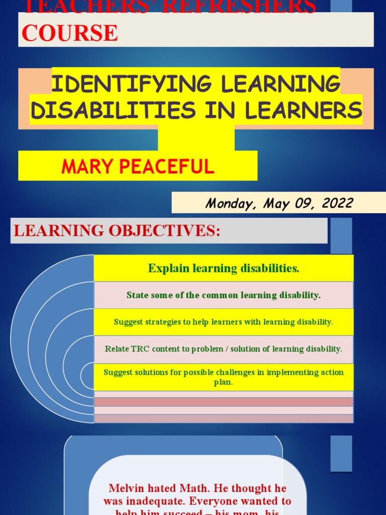 Understanding Learning Disability | PDF | Learning Disability | Learning