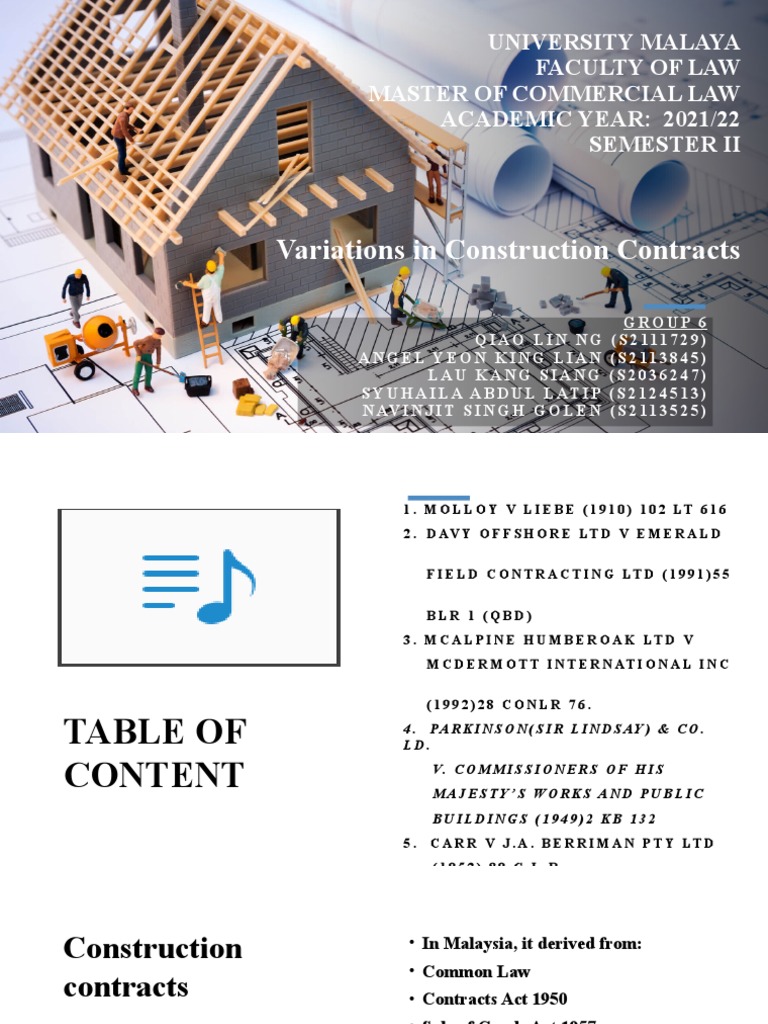 Construction Variation | PDF | Breach Of Contract | Damages