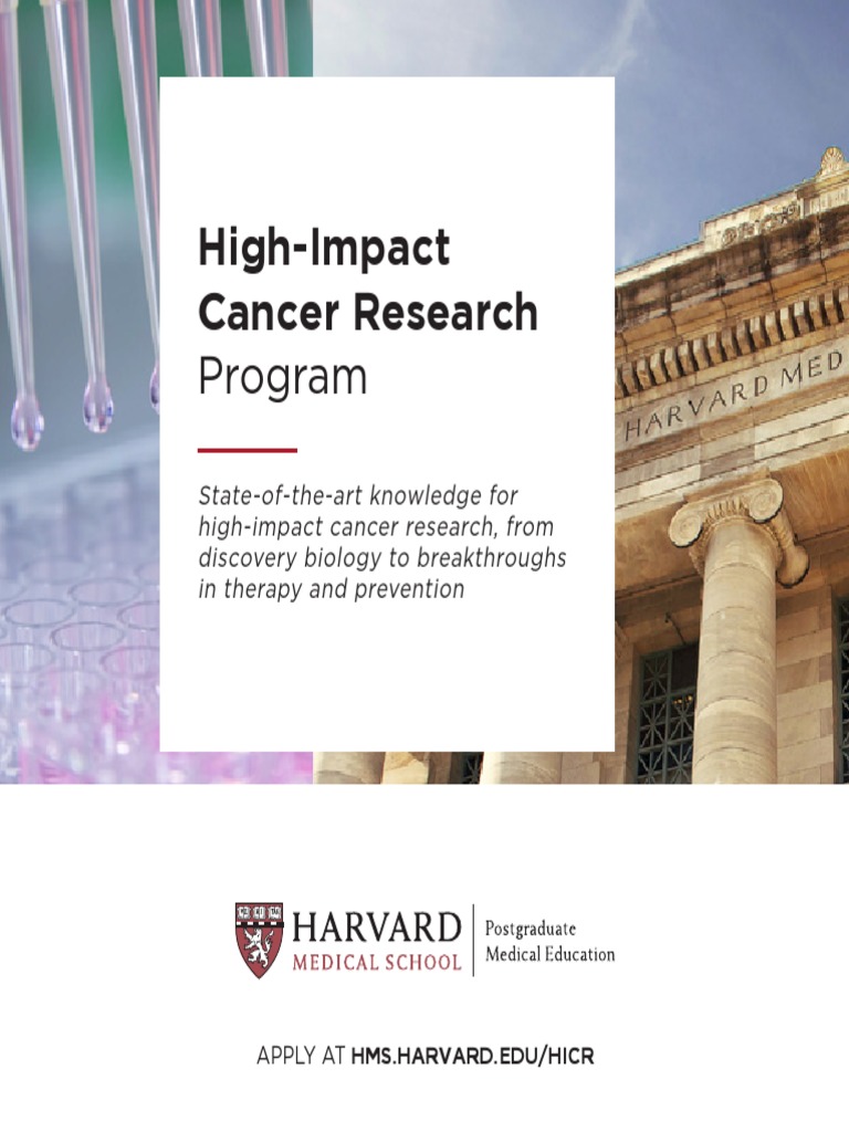 Harvard Medical School - High Impact Cancer Research Program Brochure ...