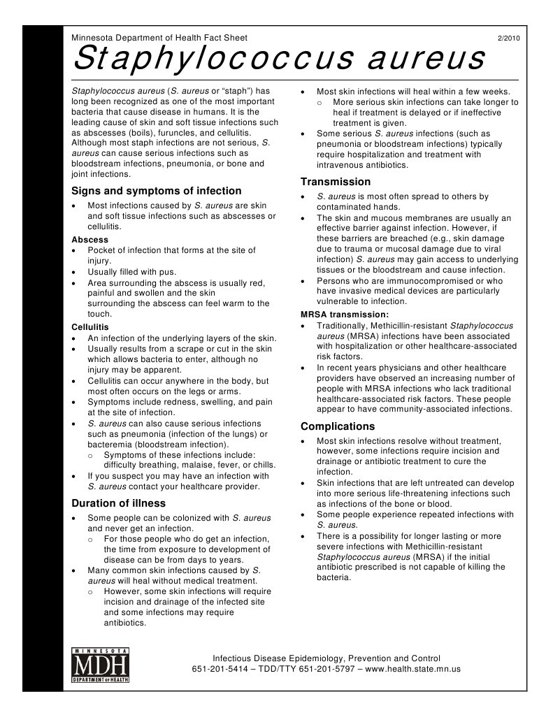 Staph | PDF | Staphylococcus Aureus | Methicillin Resistant ...