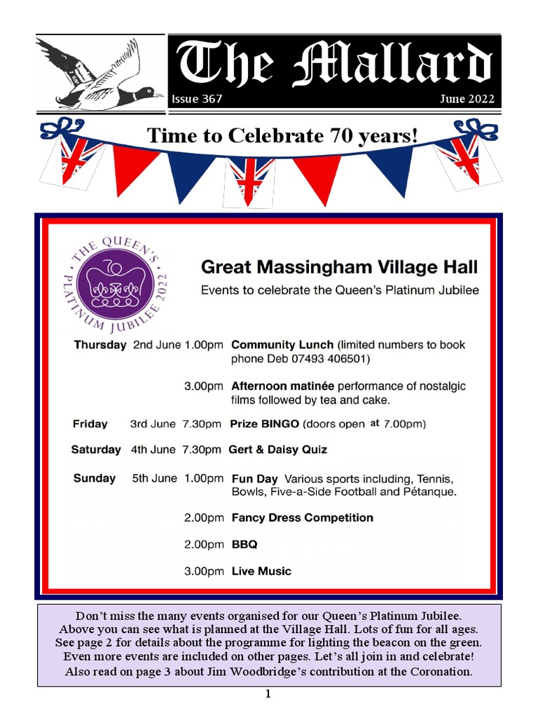 "THE MALLARD" June 2022 | PDF | Elizabeth Ii | Eucharist