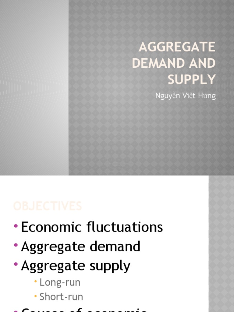 8 - Aggregate Supply and Demand | PDF | Long Run And Short Run | Supply ...