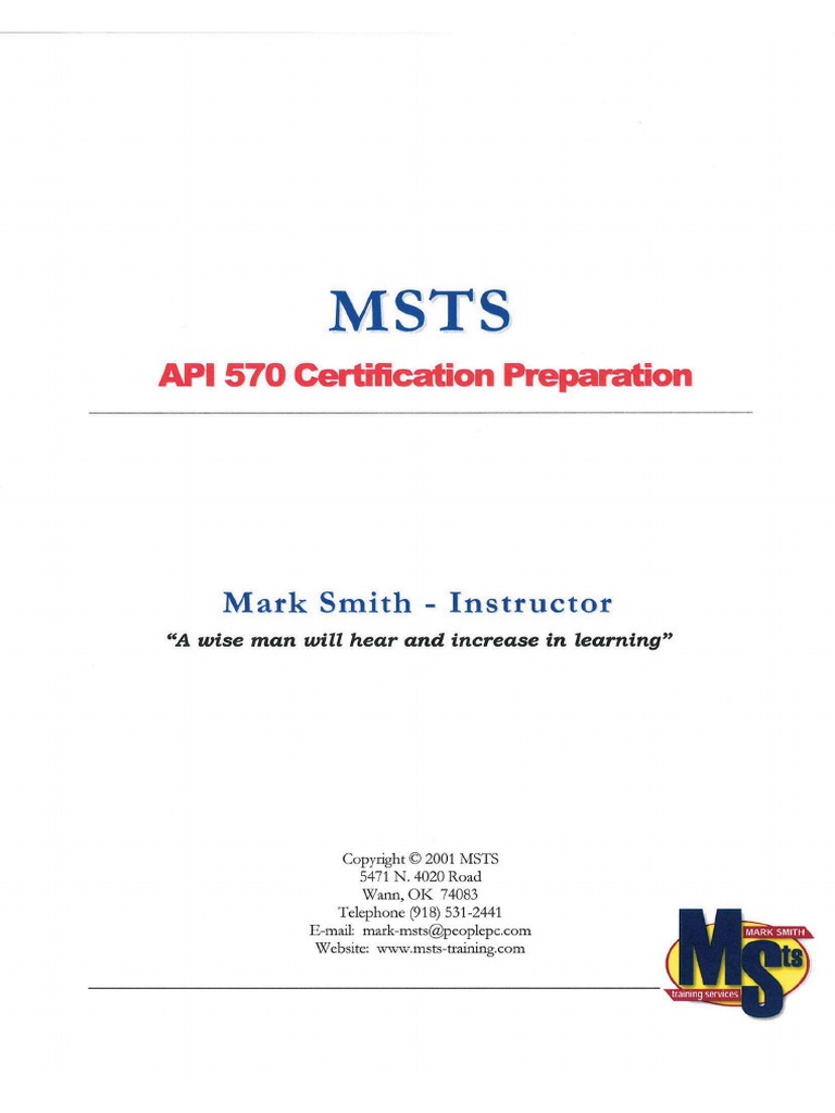 570 MSTS Training Course Material | PDF