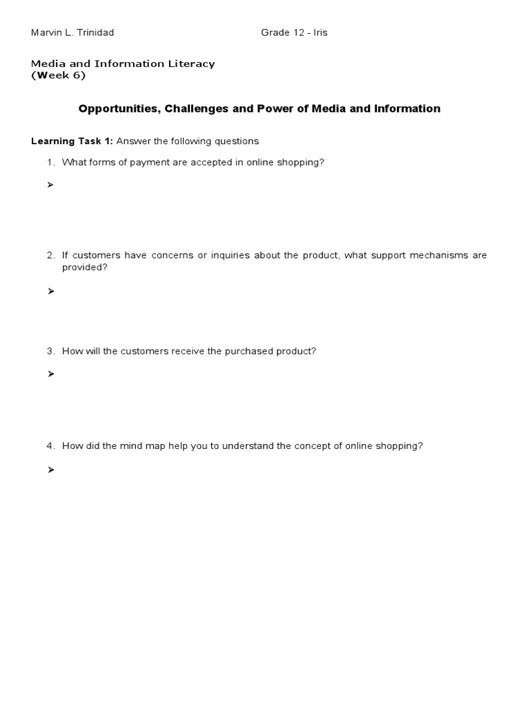 Opportunities, Challenges and Power of Media and Information | PDF ...