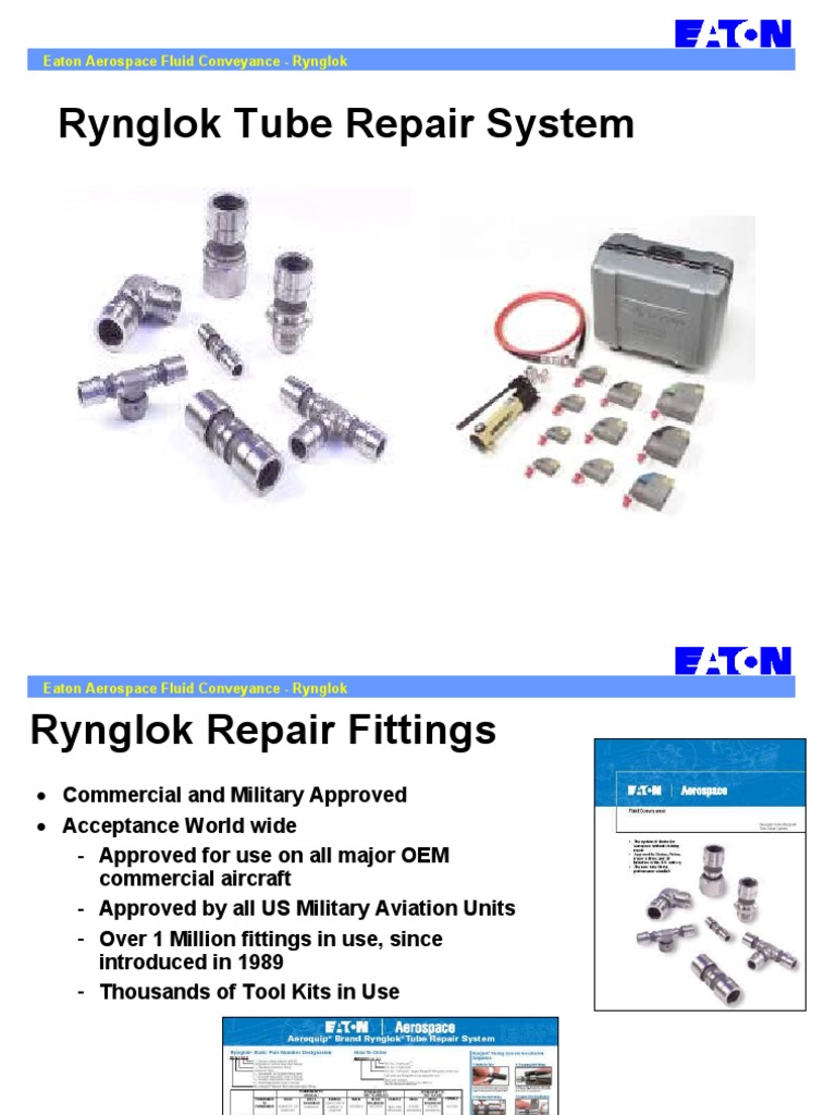 Rynglok Tube Repair System: Eaton Aerospace Fluid Conveyance - Rynglok ...