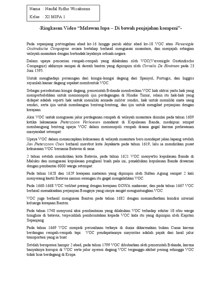 VIDEO 1-7 (Naufal Ridho Wicaksono) | PDF