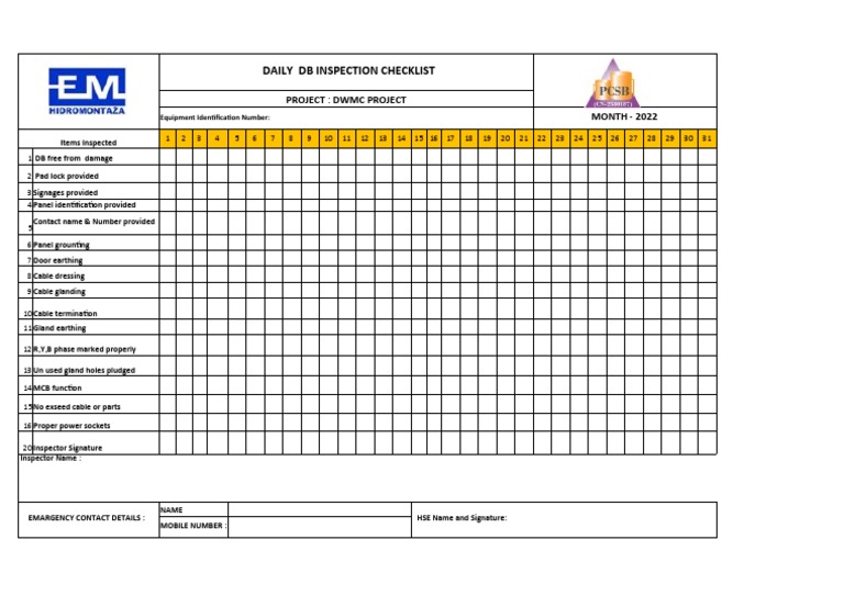 Check List For DB | PDF