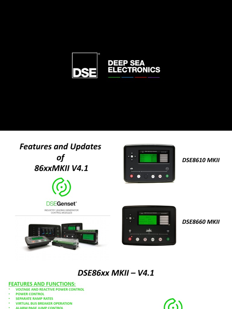 Dse8610 Mkii - V4.1 | PDF | Ac Power | Mains Electricity