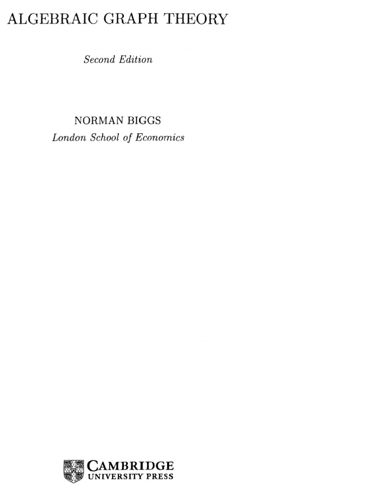 N Biggs Algebraic Graph Theory 1993 | PDF