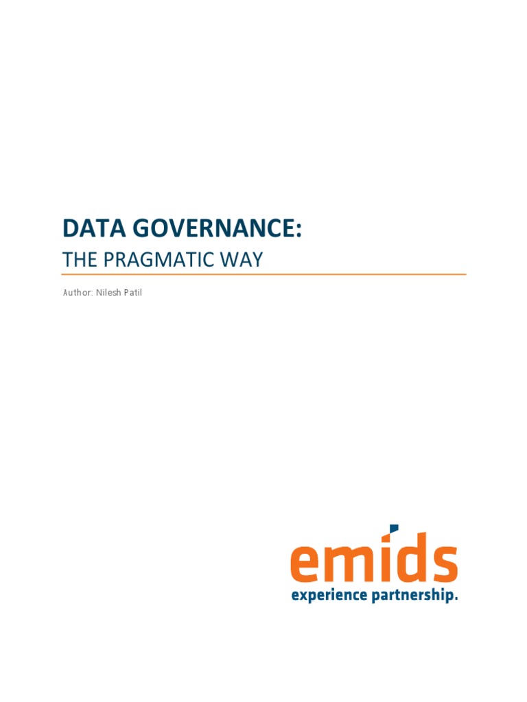 Data Governance:: The Pragmatic Way | PDF | Governance | Health Care
