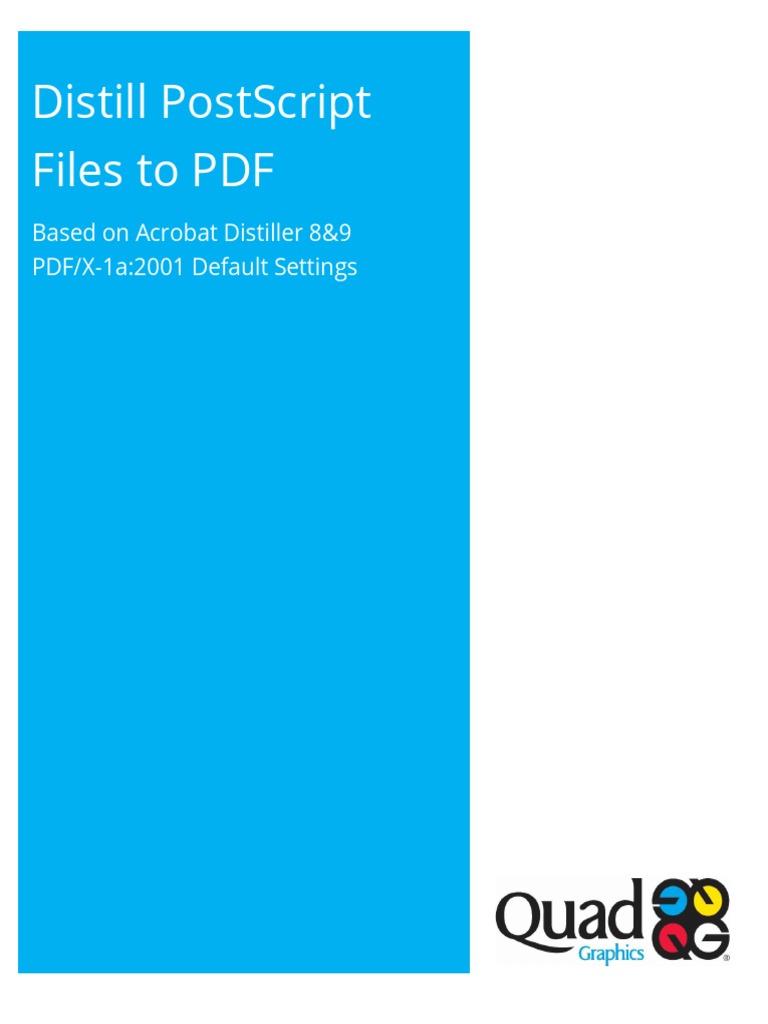 Distill PostScript Files To PDF | PDF | Imaging | Graphic Design