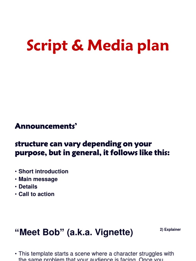Script Media Plan | PDF