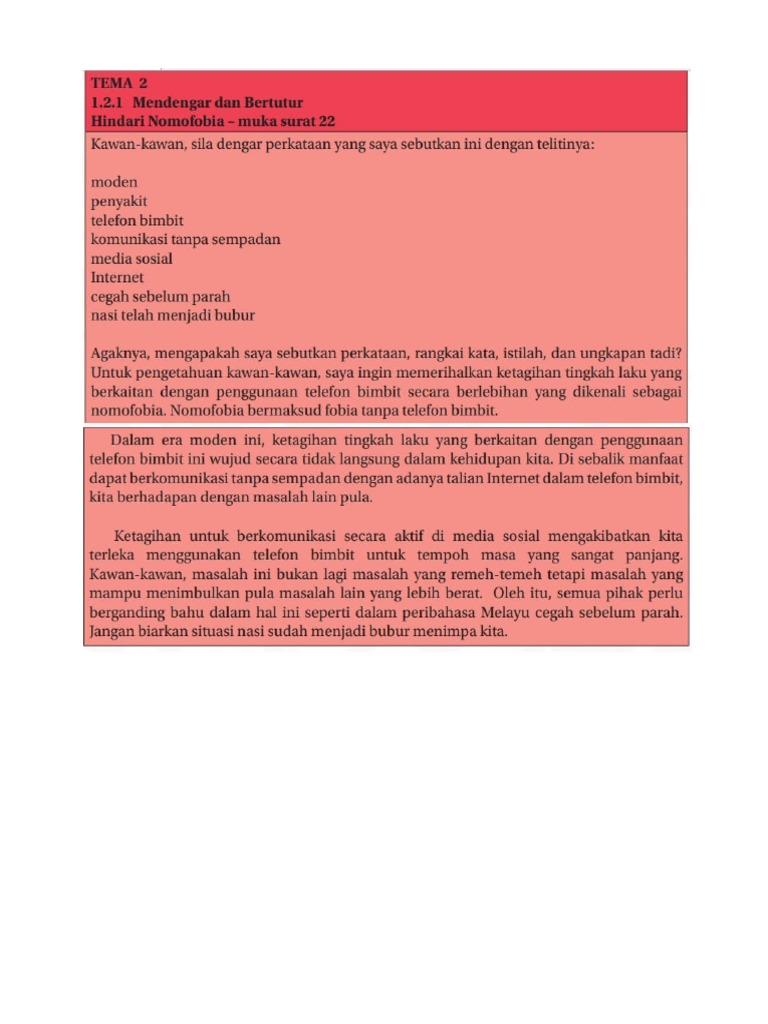 Skrip Mendengar Hal 22 bmt3 | PDF