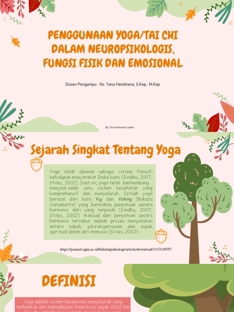 Yoga dan Tai Chi untuk Kesehatan Mental | PDF | Pengembangan Diri