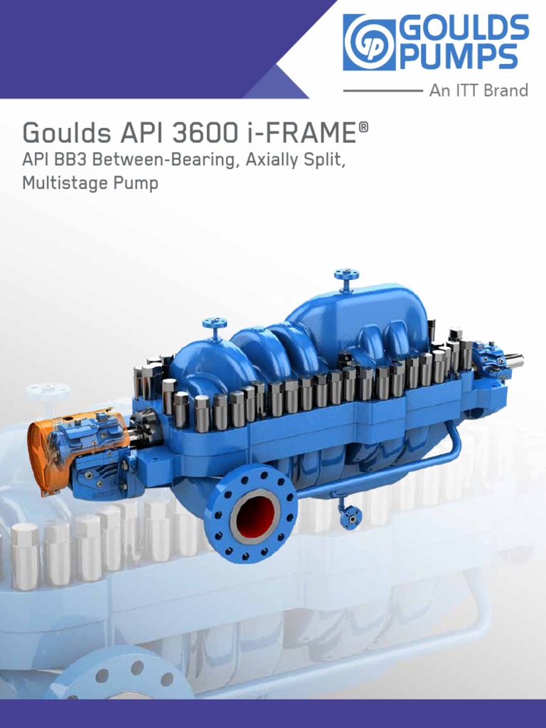 Goulds API 3600 i-FRAME: API BB3 Between-Bearing, Axially Split ...