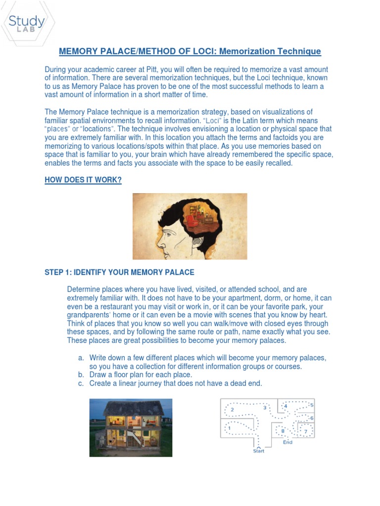 Memory Palaces - A Memorization Techniqu0 | PDF | Memory | Psychology
