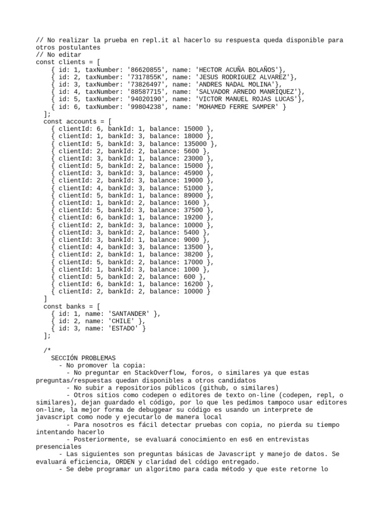 Prueba JS | PDF | Edad de información | Ingeniería de Sistemas