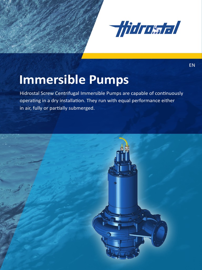 Immersible Pumps EN | PDF | Pump | Applied And Interdisciplinary Physics