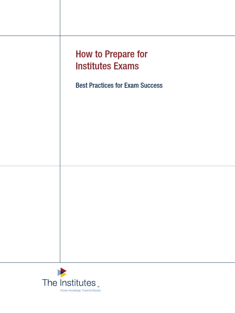 How To Prepare For Institute Exams Handbook | PDF | Question | Test ...